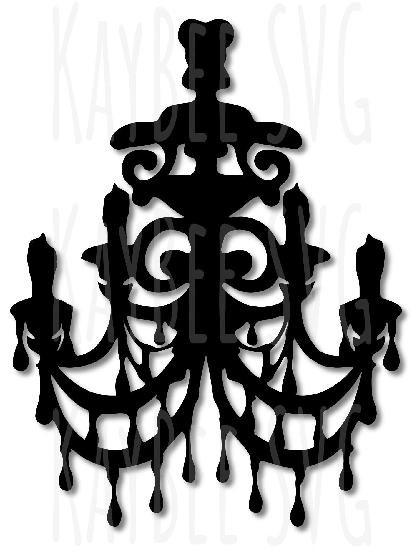 Chandelier SVG PNG JPG Clipart Digital Cut File Download for - Etsy Canada
