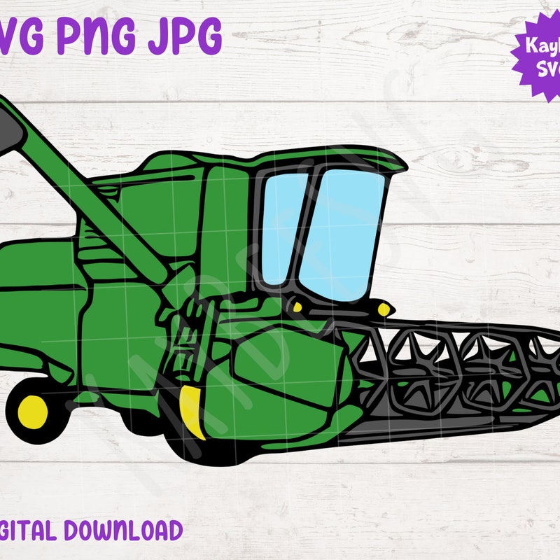 Farm Combine Svg - Etsy
