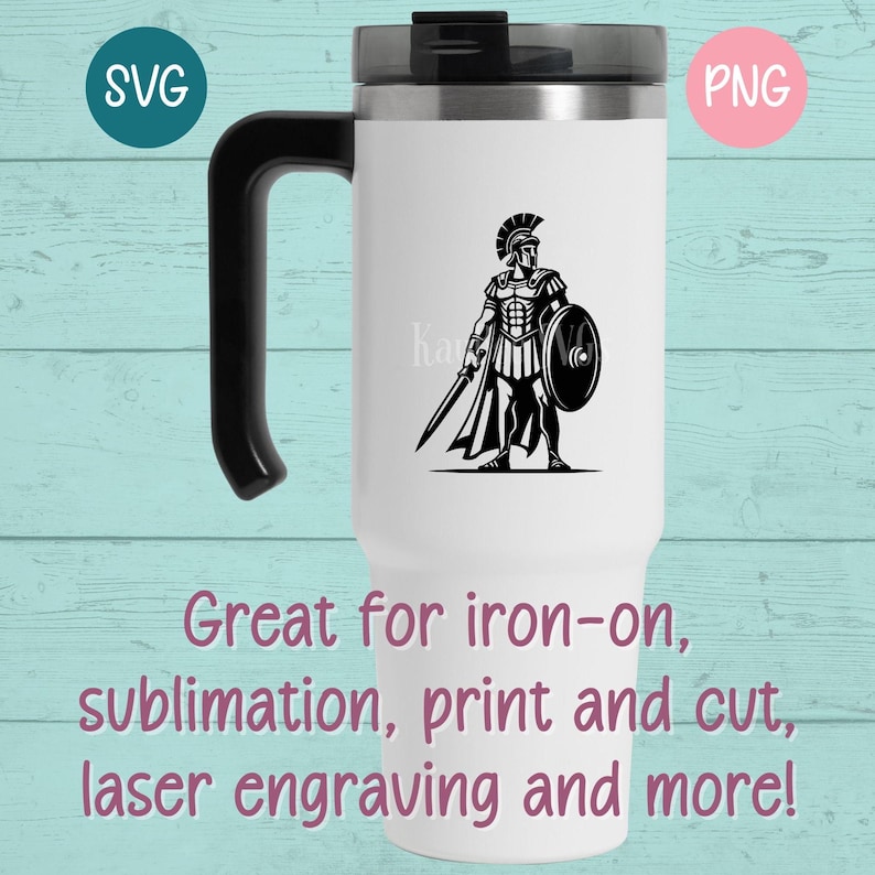 Roman Centurion SVG PNG Clipart Cut Files for Cricut, Silhouette, Laser ...