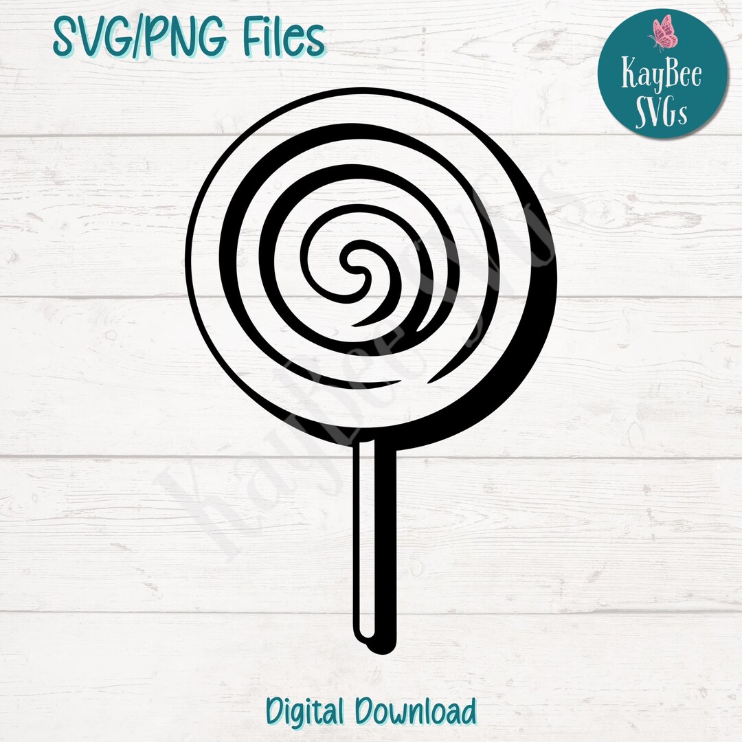 Lollipop SVG PNG Cut Files for Cricut, Digital Download, Laser ...