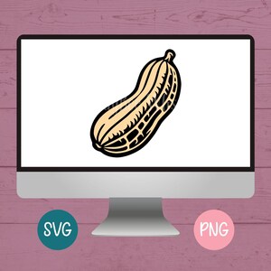 Peanut SVG Shell Nut PNG for Food and Farm-themed Designs | Cut Files ...