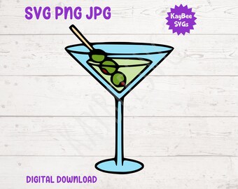 Cocktail Hour Cocktail SVG and Cut Files for Crafters - Etsy