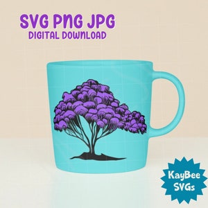 Jacaranda Tree SVG PNG JPG Clipart Digital Cut File Download for Cricut ...