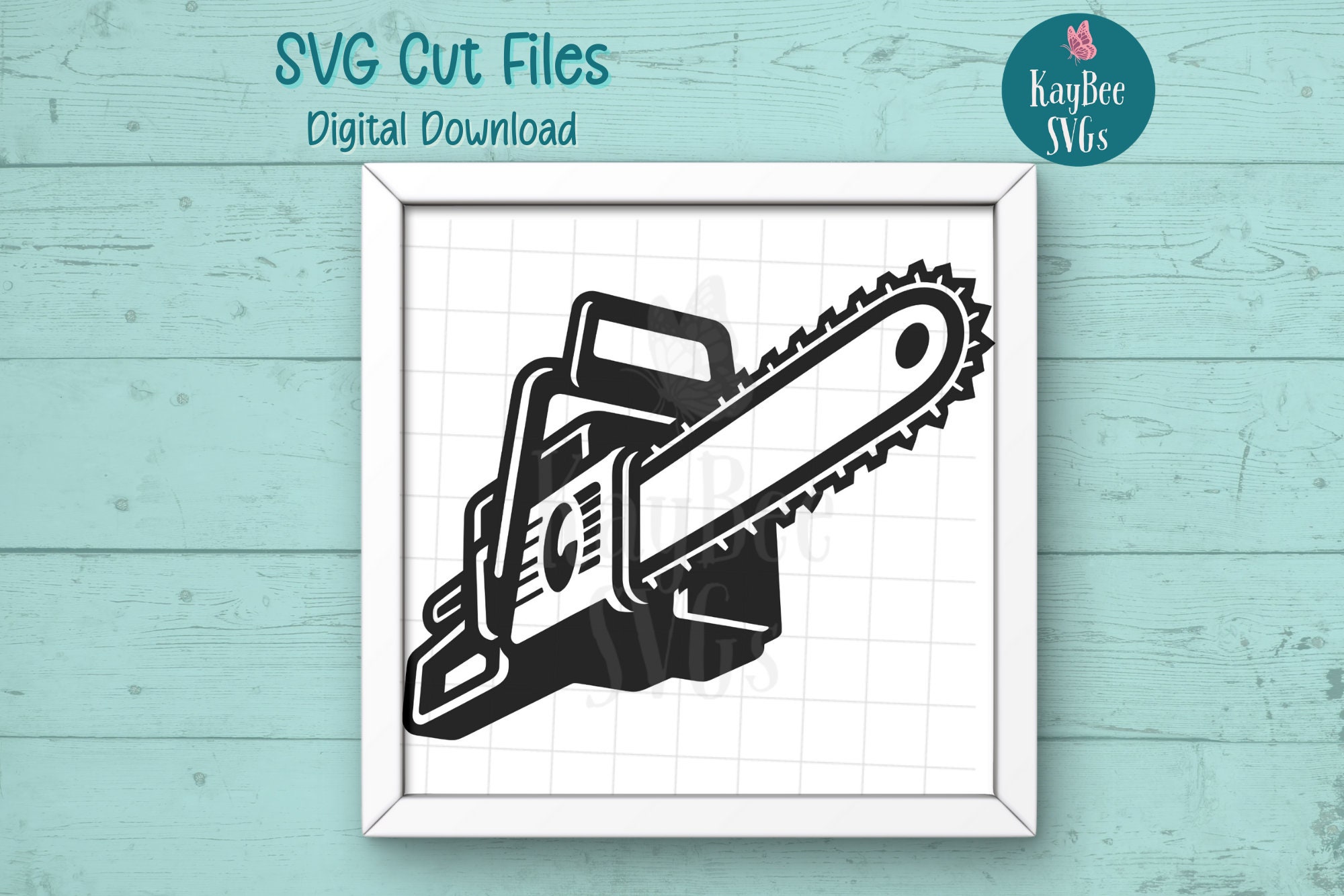 Chainsaw SVG PNG Clipart Cut Files for Cricut, Silhouette, Laser ...