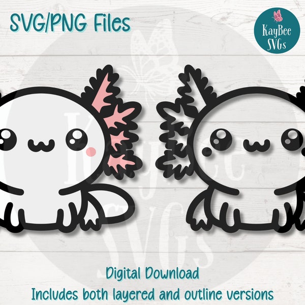Axolotl Svg - Etsy