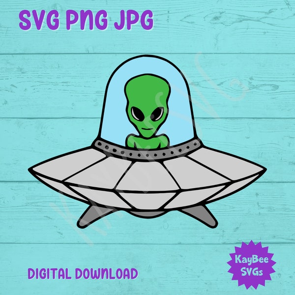 Flying Saucer Svg - Etsy