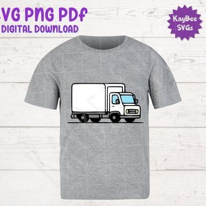 Commercial Moving Box Truck SVG PNG Jpg Clipart Digital Cut File ...