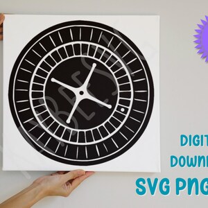 Roulette Wheel SVG PNG Clipart Digital Cut File Download for Cricut ...