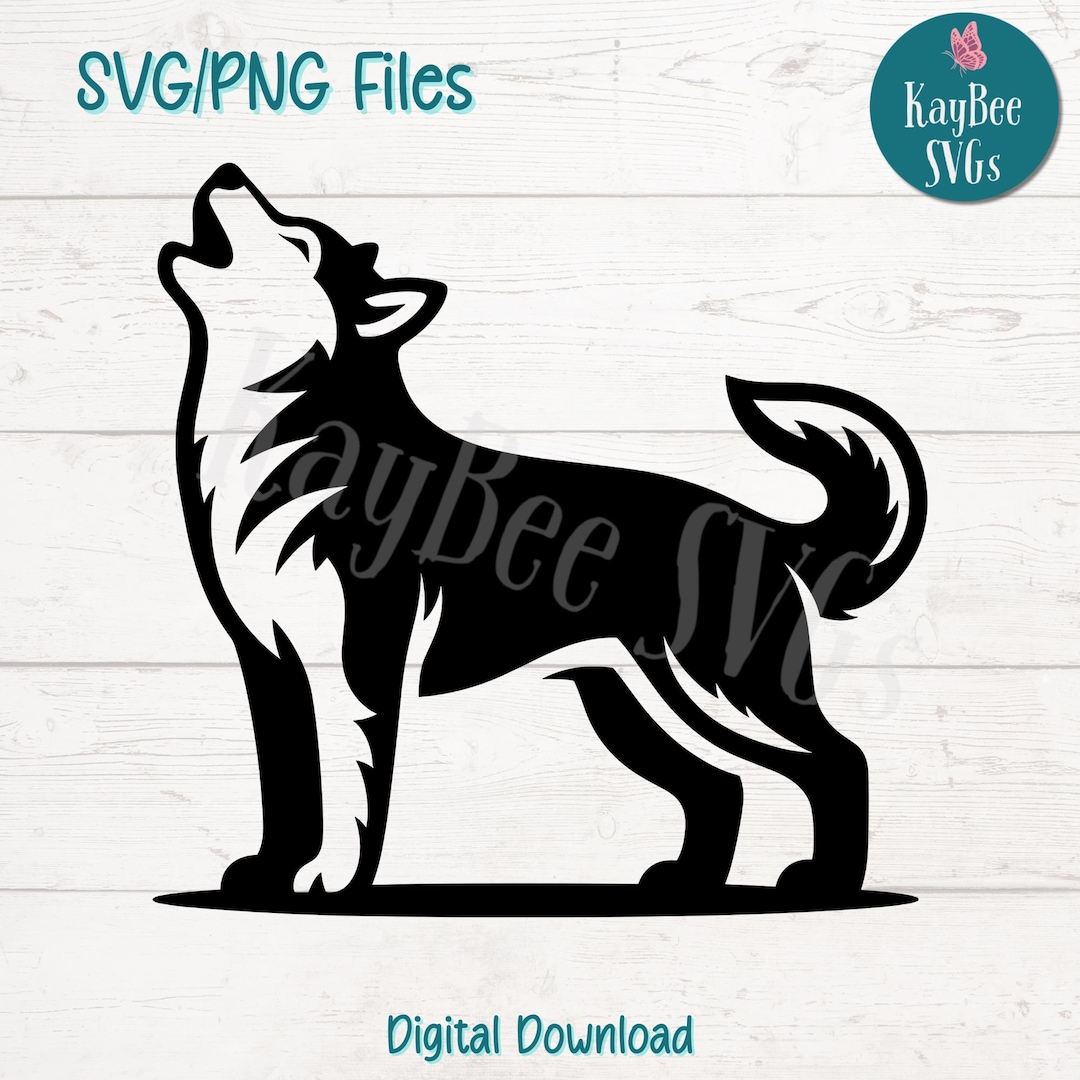 Howling Husky Dog Clipart, SVG PNG Cut File (digital Download) - Etsy