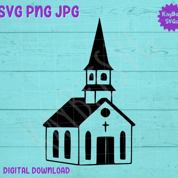Old Country Church Svg - Etsy