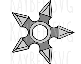 Silhouette Svg Ninja Star - Etsy