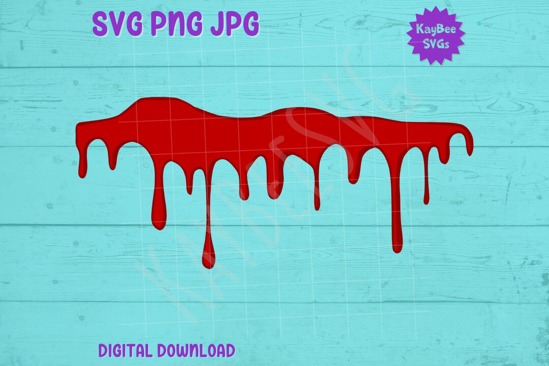 Dripping Blood SVG PNG JPG Clipart Cut File Download for - Etsy Ireland