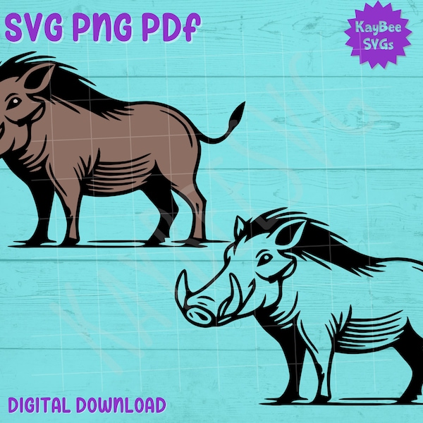 Warthog Svg - Etsy