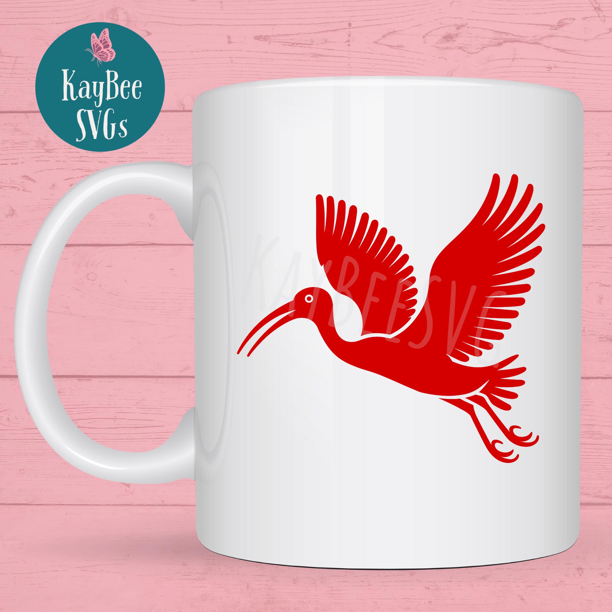 Scarlet Ibis SVG PNG Clipart Cut Files for Cricut, Silhouette, Laser ...
