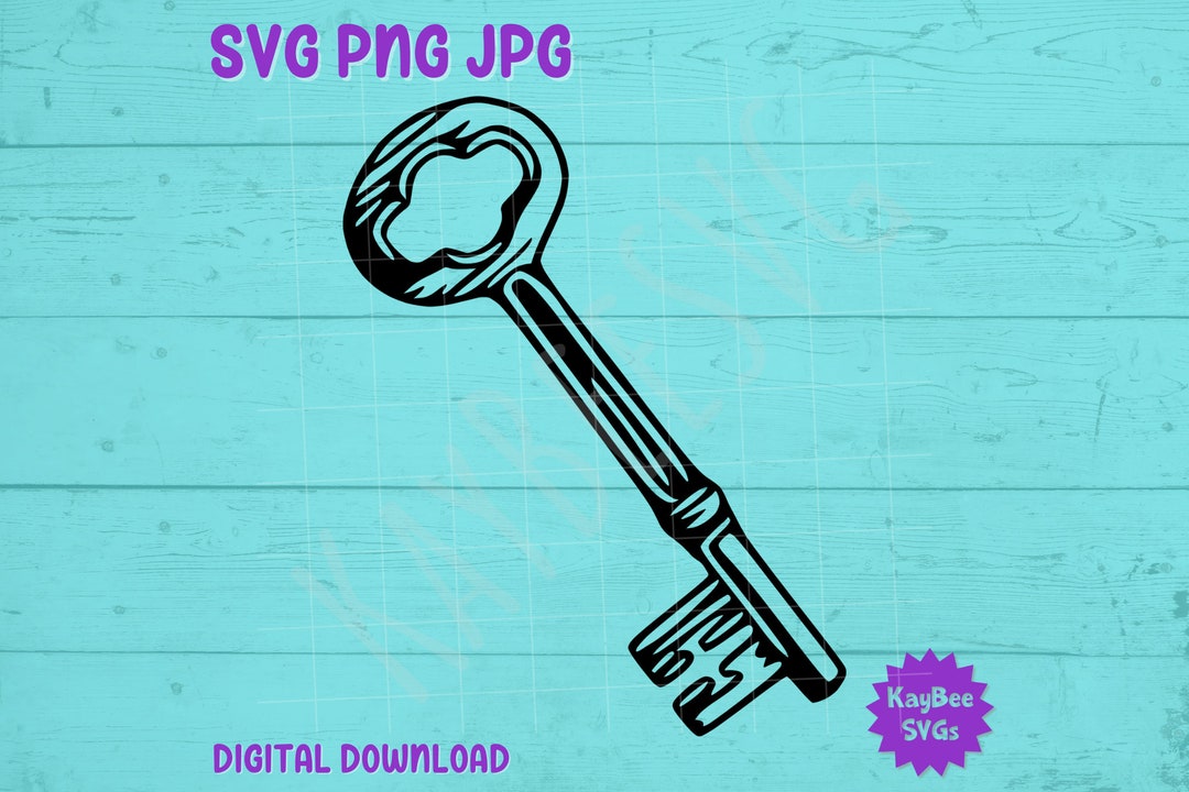 Skeleton Key SVG PNG JPG Clipart Digital Cut File Descargar para Cricut ...