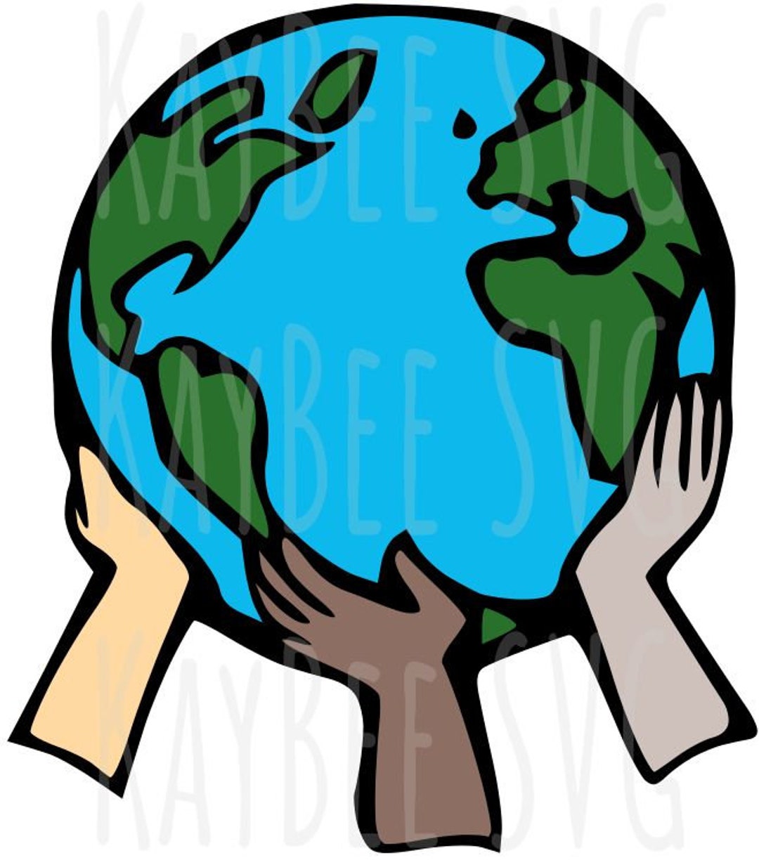 World in Union Earth Globe SVG PNG JPG Clipart Digital Cut File ...