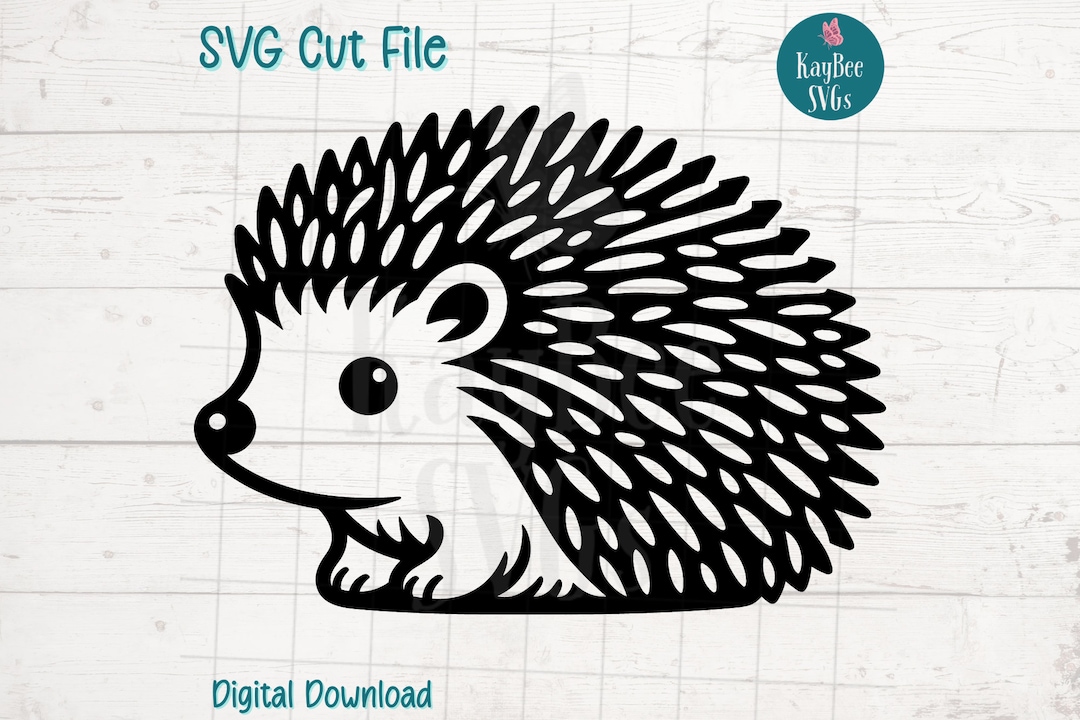 Hedgehog SVG PNG Clipart Cut Files for Cricut, Silhouette, Laser ...