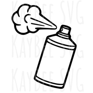Aerosol Spray Can SVG PNG JPG Clipart Digital Cut File Download for ...
