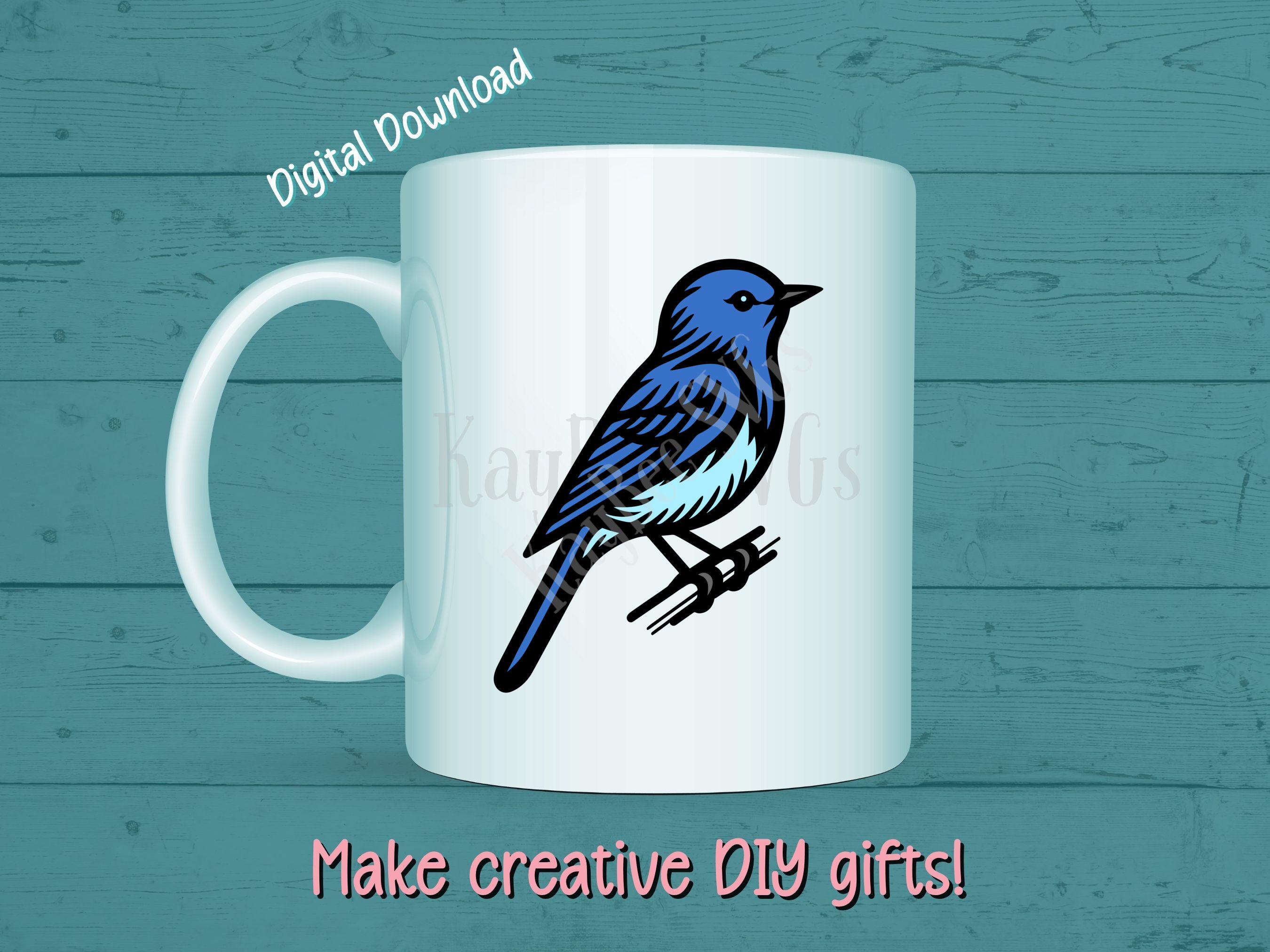 Bluebird SVG PNG Clipart Cut Files for Cricut, Silhouette, Laser ...