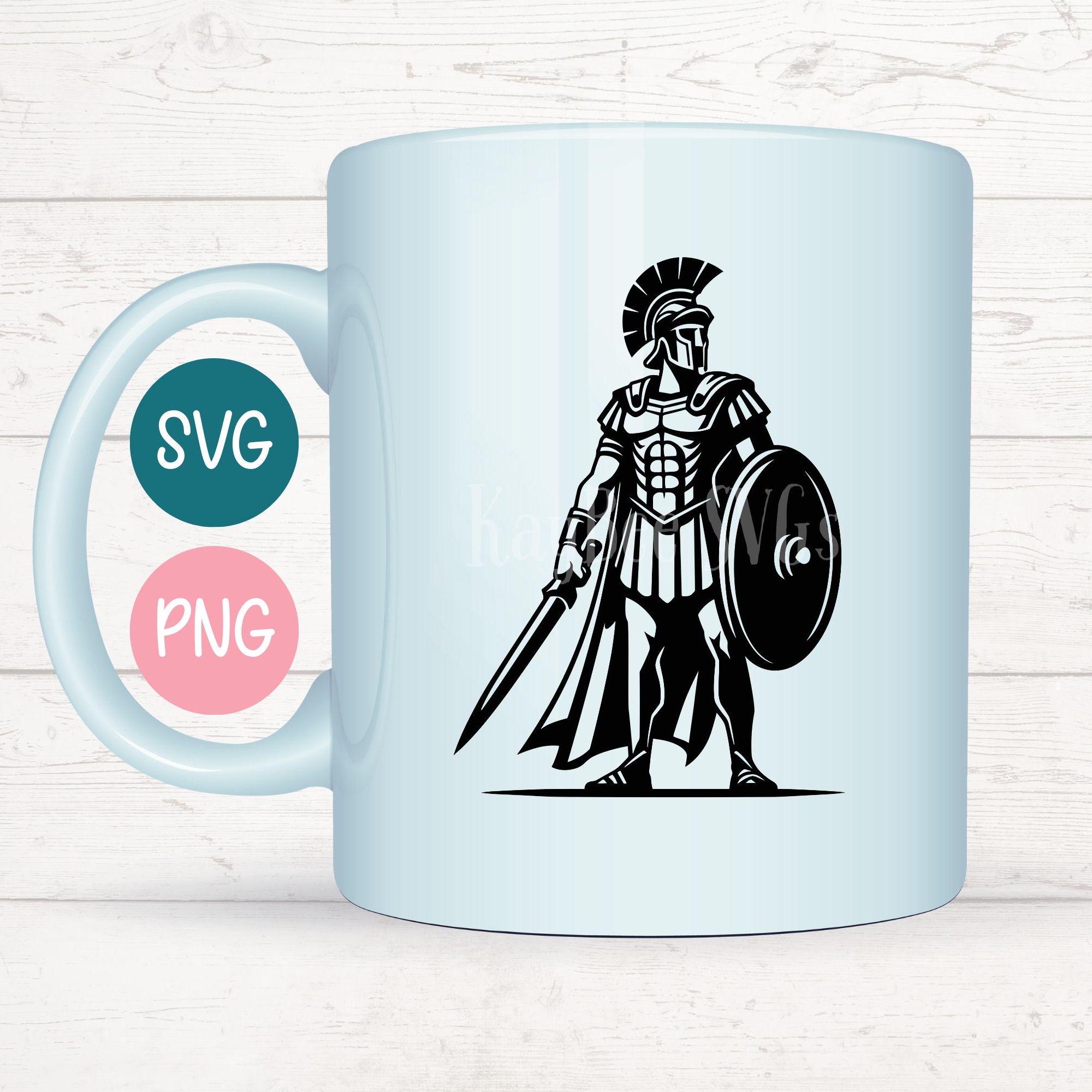 Roman Centurion SVG PNG Clipart Cut Files for Cricut, Silhouette, Laser ...