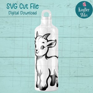 Cute Goat SVG Cut File for Cricut, Silhouette, Digital Download ...