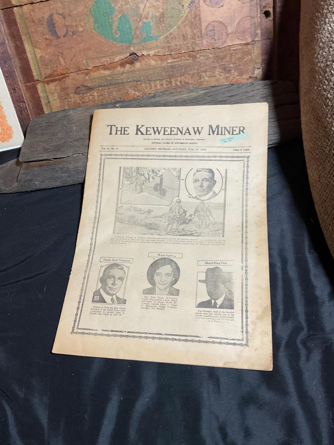 The Keweenaw Miner Copper Mining Newspaper 1932 Upper Michigan Keweenaw ...