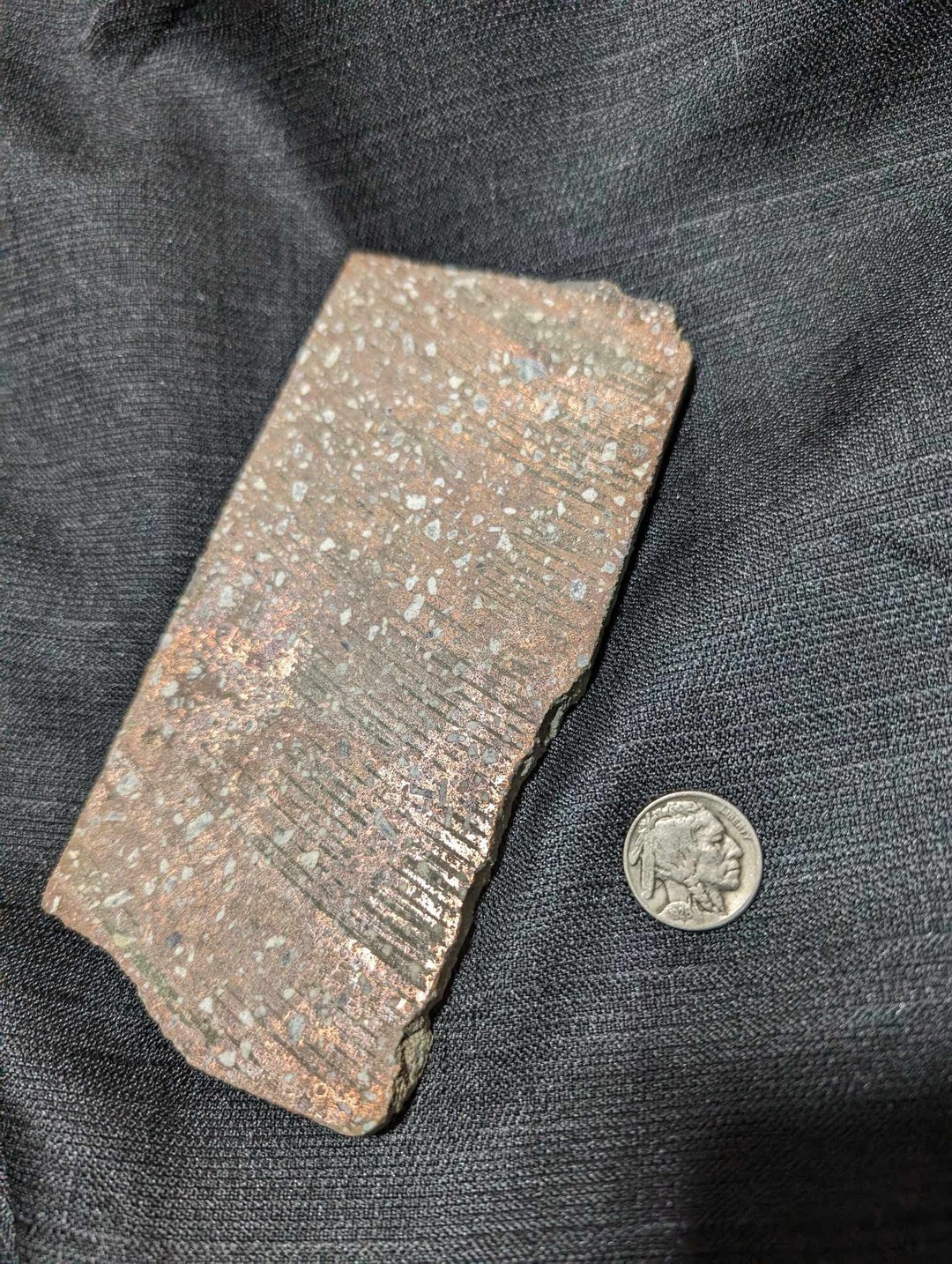 Copper Firebrick Piece Calumet & Hecla Hubbell Keweenaw Upper Michigan ...