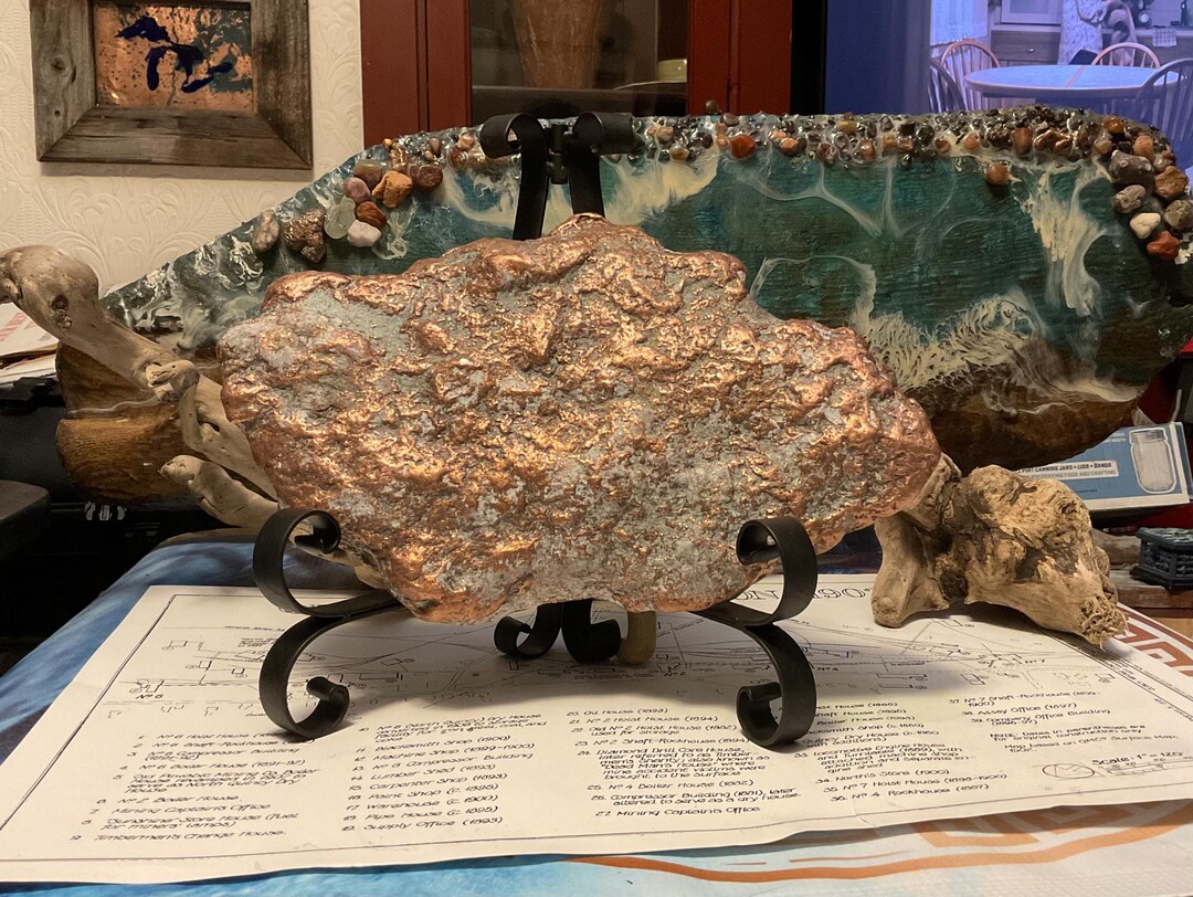 Solid Native Copper Nugget 14 Lbs Keweenaw Upper Peninsula Michigan ...