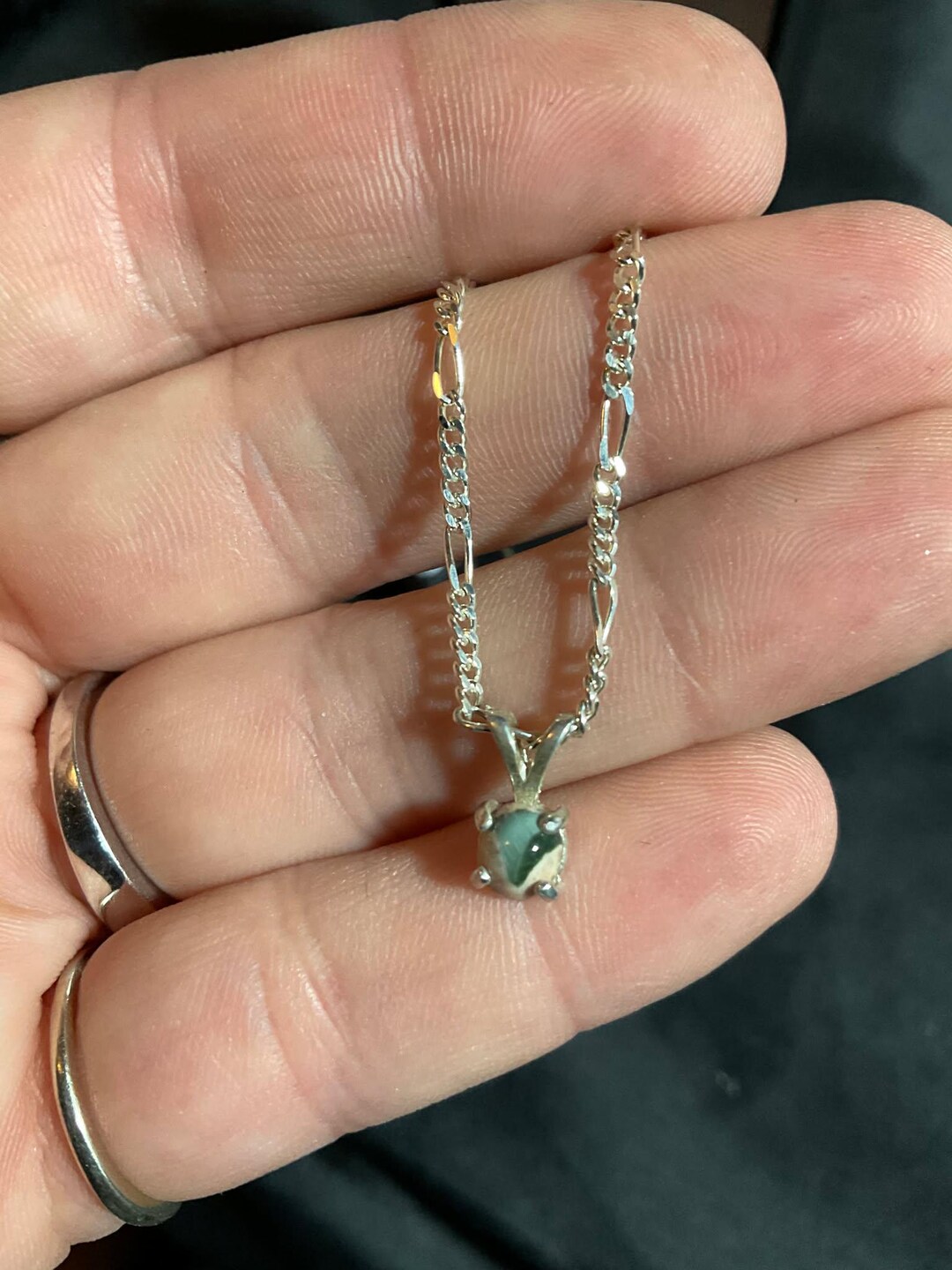 Sterling Silver, Isle Royale Michigan Greenstone Necklace ...