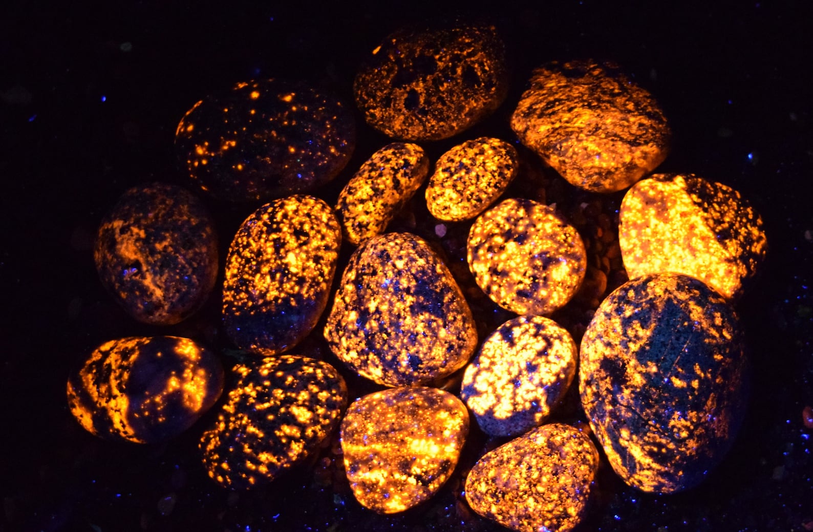 Yooper stones Fluorescent Sodalites 1 lb lot emberlites Lake | Etsy