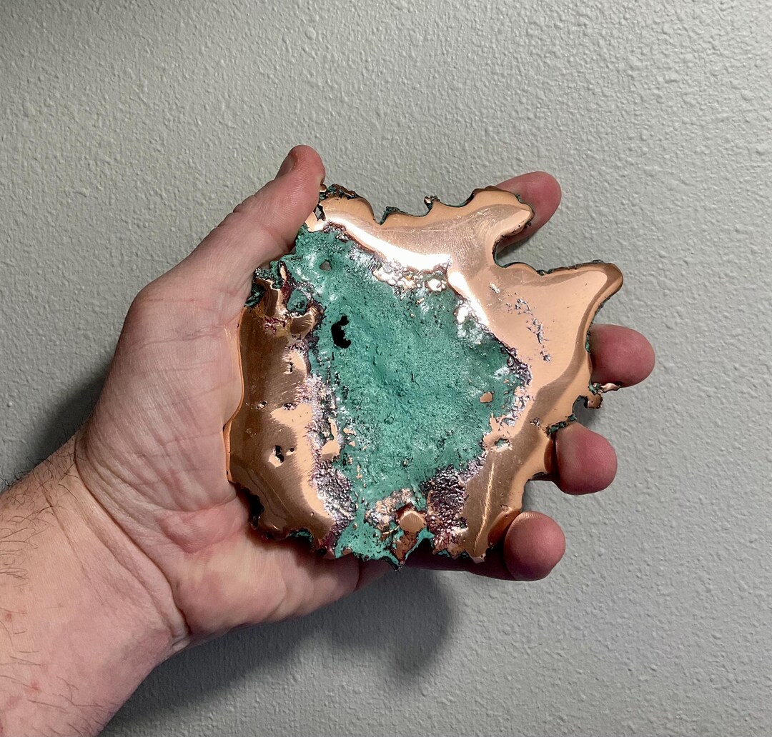 See Video Splash Copper Art, Beautiful Patina & Colors, Mirror Finish 5 ...