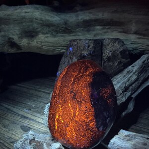 See Video HUGE RARE Gemmy Pattern Polished Fluorescent Sodalite ...