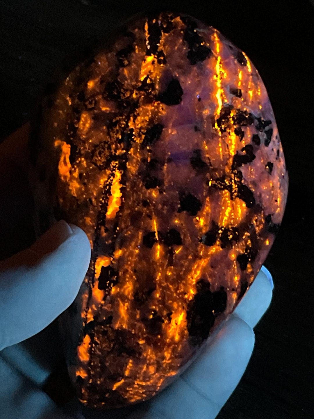 See Video Bright Zodiac Galaxy Fire Pattern Polished Fluorescent ...