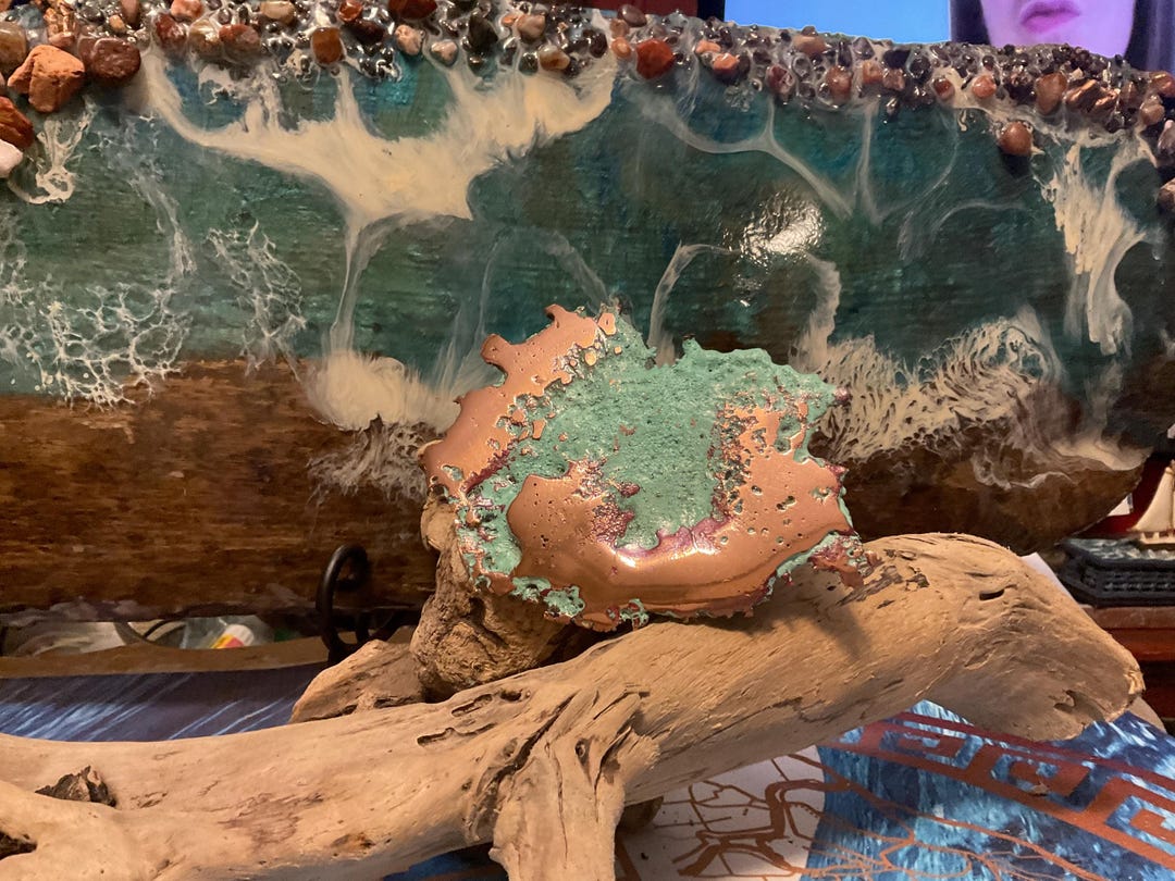 See Video Splash Copper Art, Beautiful Patina & Colors, Mirror Finish 5 ...