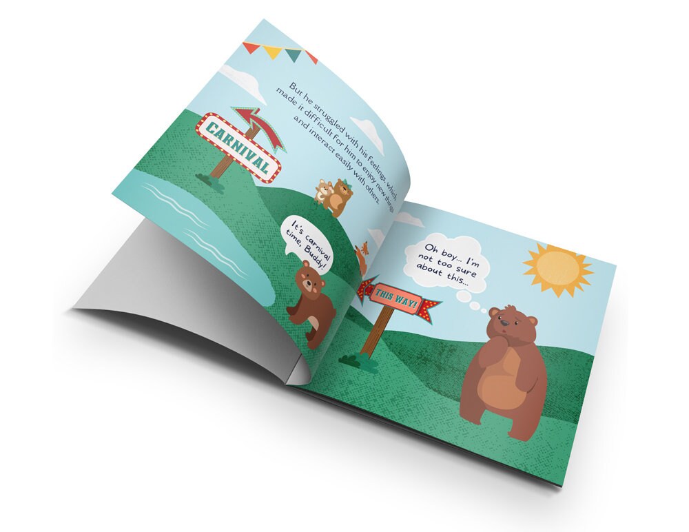 Buddy the Bear Has an Anxious Brain Overcoming Anxiety and Finding Confidence Helping Kids ...