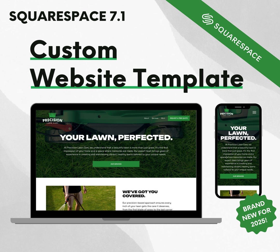 Custom Website Template | Clean, Minimal Squarespace Website Design ...