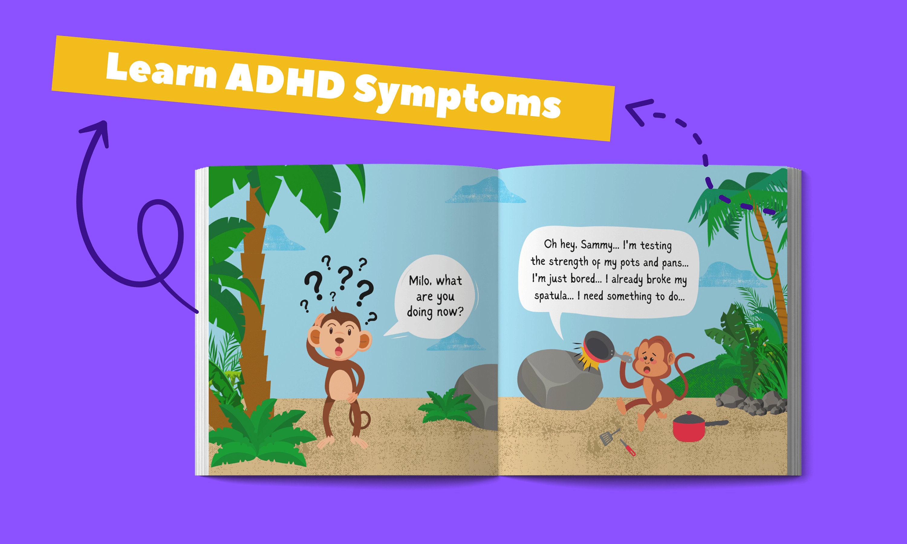 Milo the Monkey and His ADHD Brain - A Fun Filled Adventure in Self ...