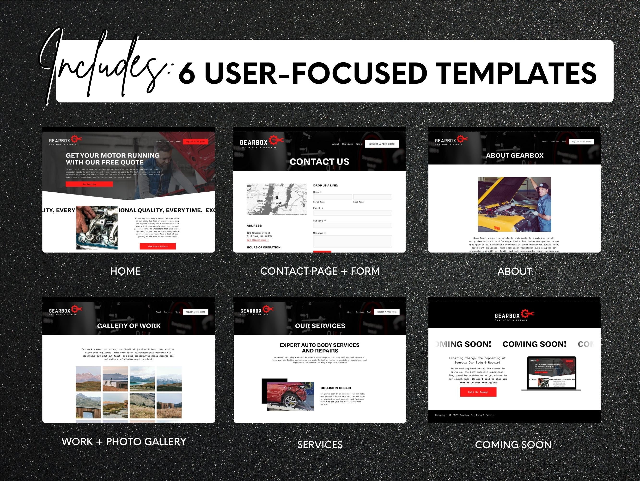 Automotive Website Template | Custom Squarespace Website Design ...