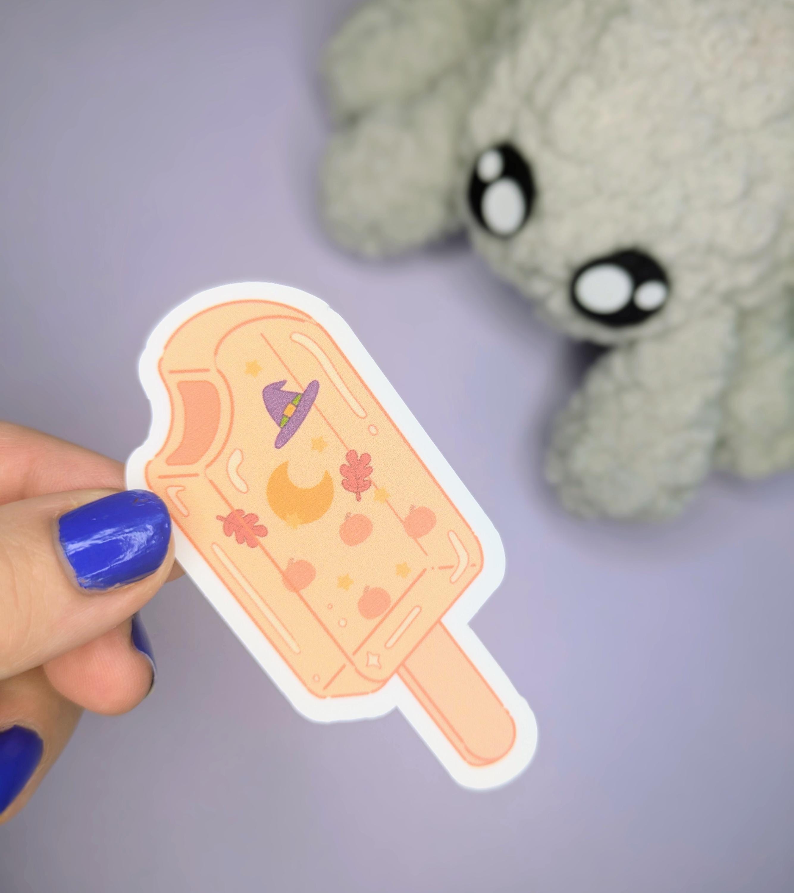 Halloween Popsicle Sticker: Spooky Ghost Matte Vinyl Decal - Etsy