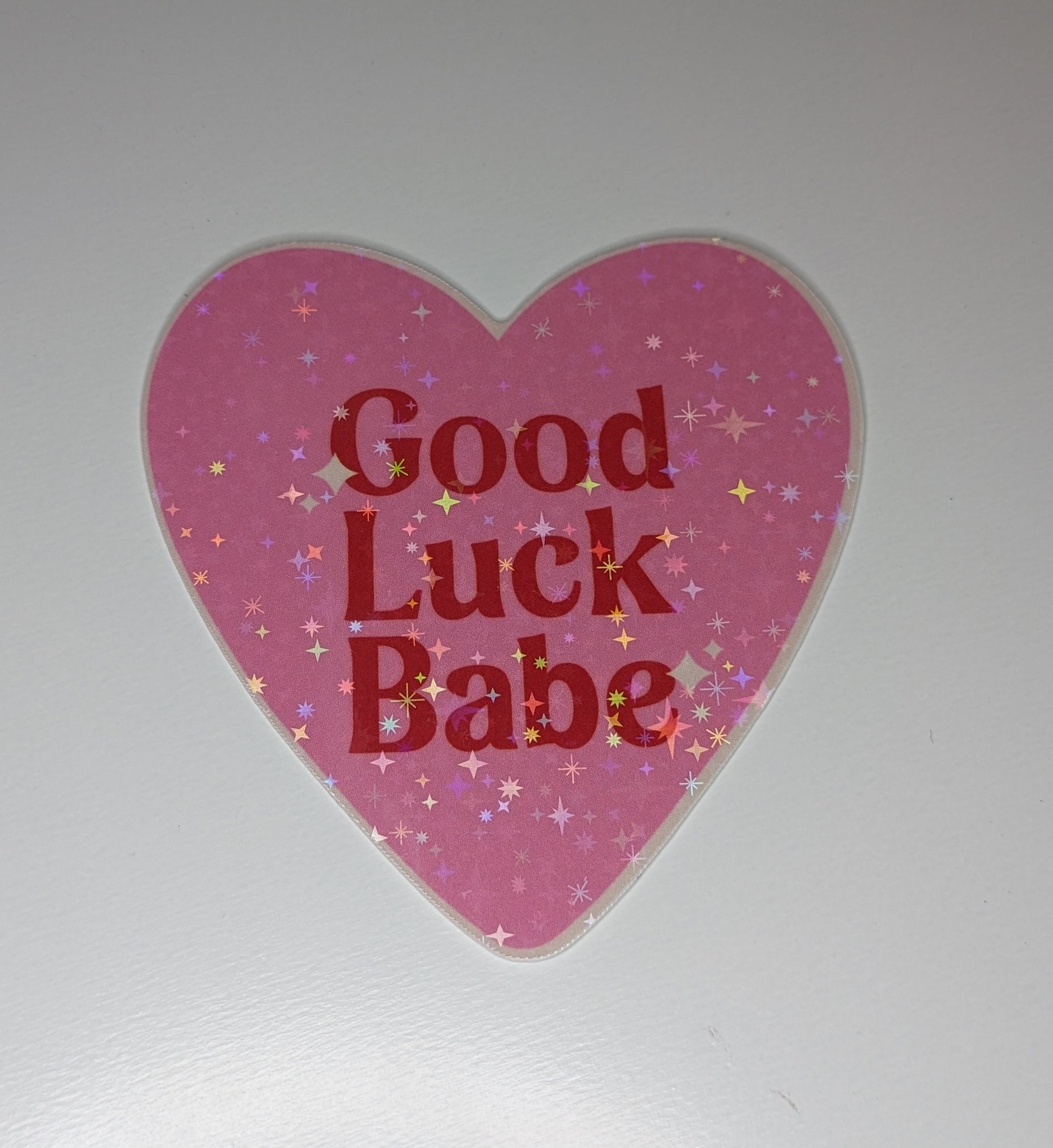 Good Luck Babe 3 Inch Vinyl Sticker, Matte Sticker, Holographic Sticker ...