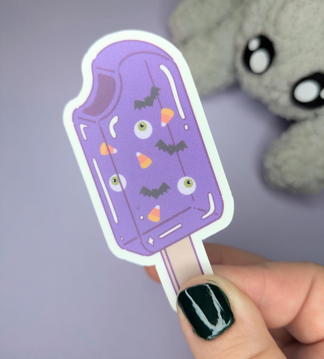 Halloween Popsicle Sticker: Spooky Ghost Matte Vinyl Decal - Etsy
