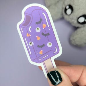Halloween Popsicle Sticker: Spooky Ghost Matte Vinyl Decal - Etsy