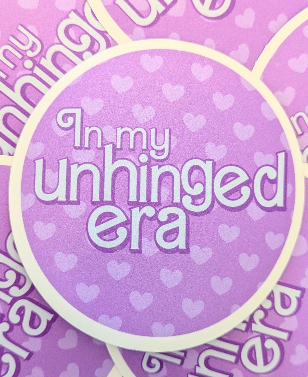In My Unhinged Era, Vinyl Sticker. Matte Sticker, Feminism, Water ...