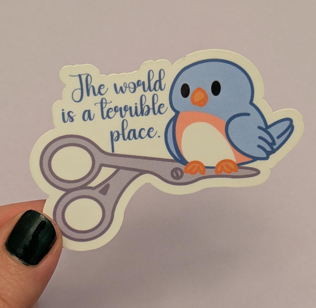 Miserable Place Bird Vinyl Sticker - Over the Garden Wall Fan Art - Etsy