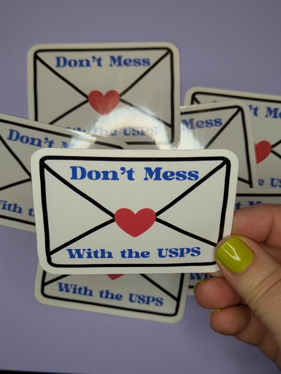 Don't Mess With USPS Glossy Vinyl Sticker - Postal Support - Etsy