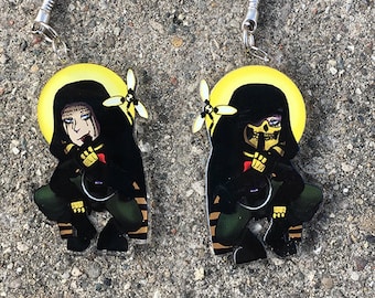 Higgs, Death Stranding, Cape With Vinyl Print and Leather Traps ...