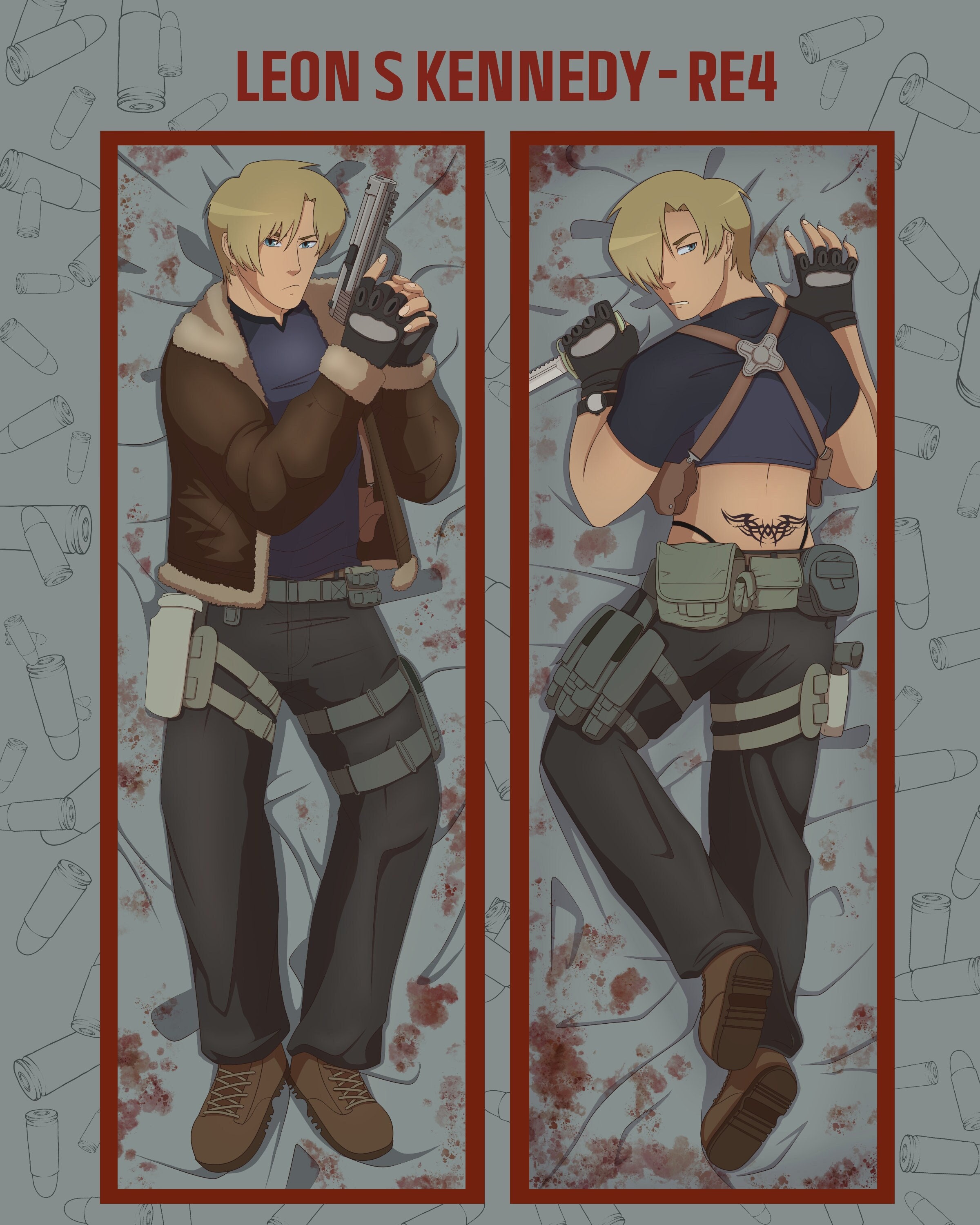 Leon Kennedy Body Pillow - Etsy