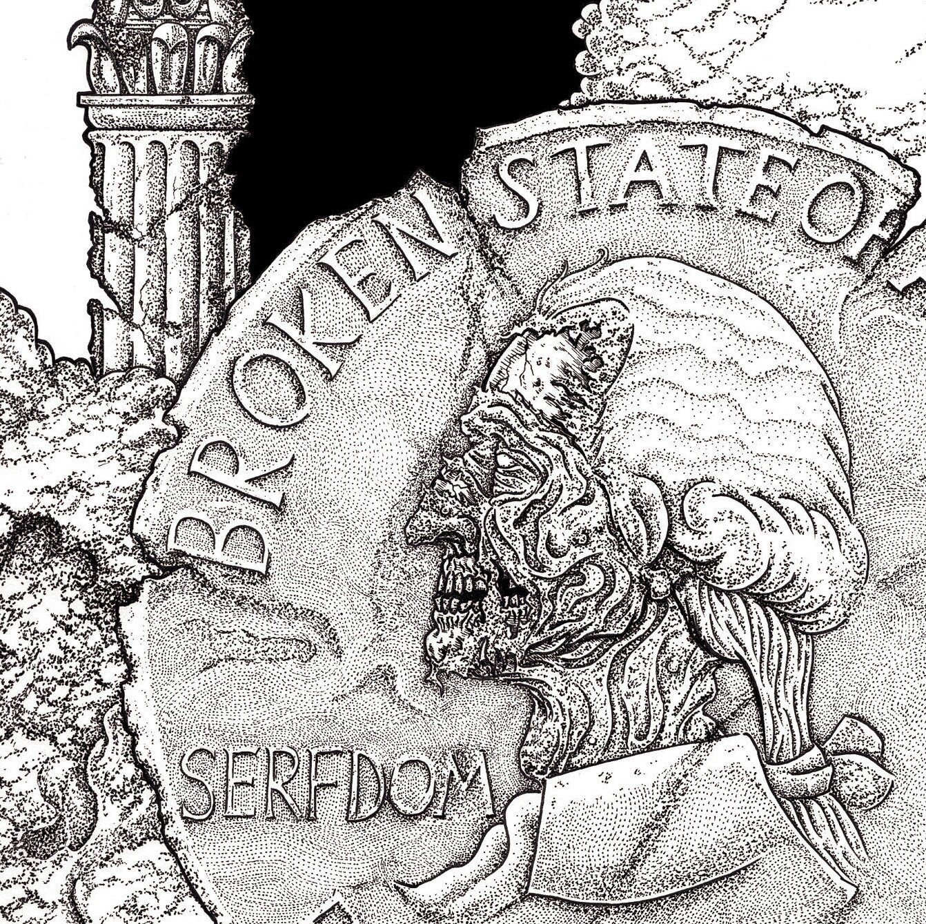 Serfdom Forever, Political Art, Social Commentary, Wall Art, Poster ...