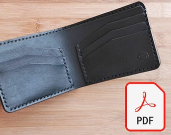 Vertical Bifold Wallet Template Pattern / DIY / PDF / Tutorial Video - Etsy