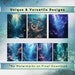 Enchanted Ocean Fantasy Digital Paper Pack - Underwater Art for Junk ...
